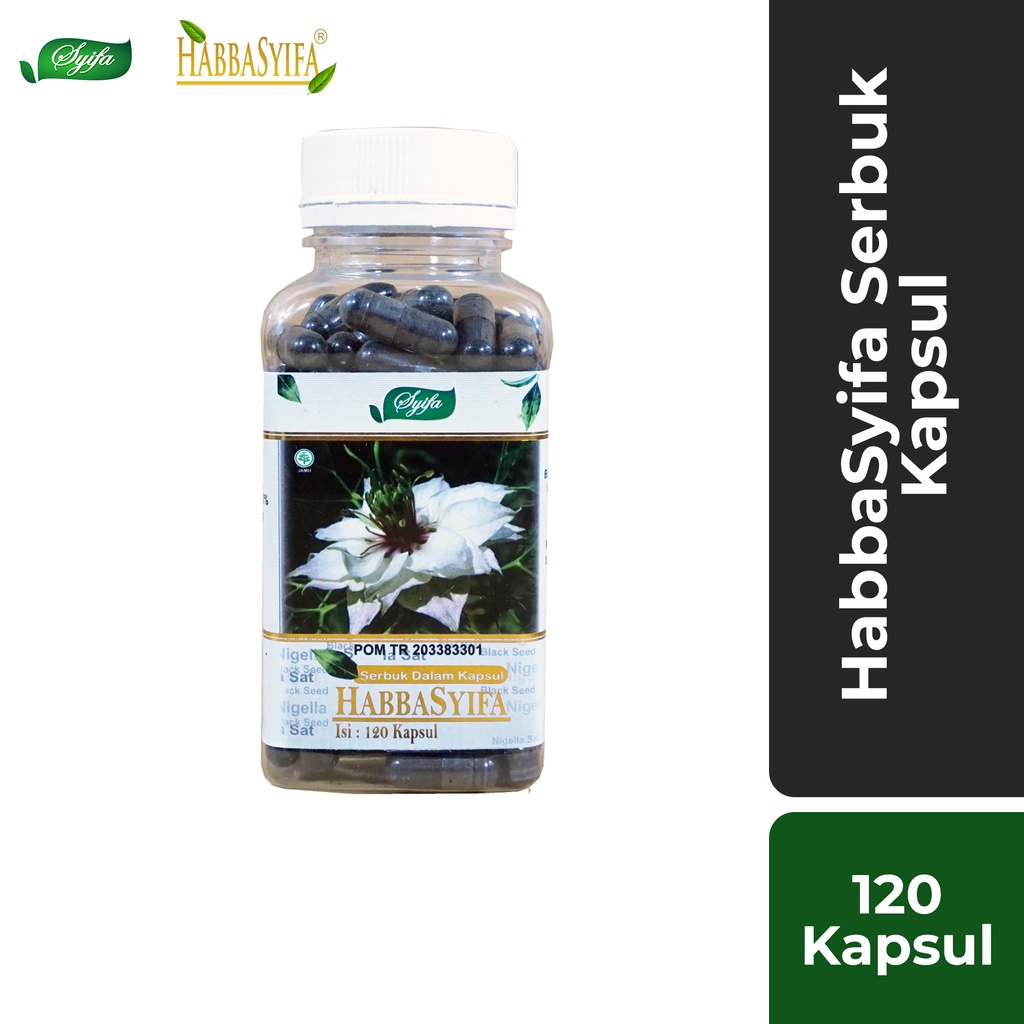 Jual HabbaSyifa Serbuk - 120 Kapsul | Serbuk Habbatussauda Kapsul ...