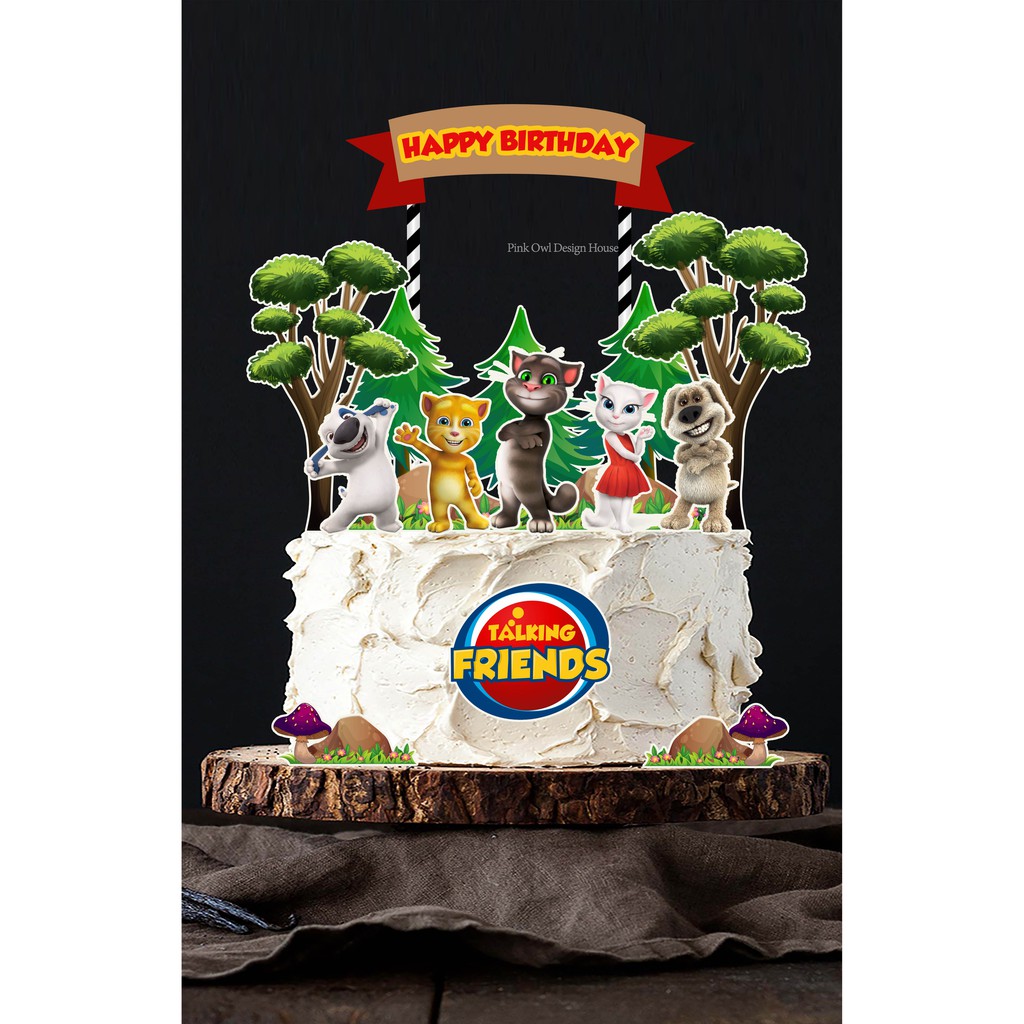 Jual TALKING TOM AND FRIENDS Cake Topper | Shopee Indonesia