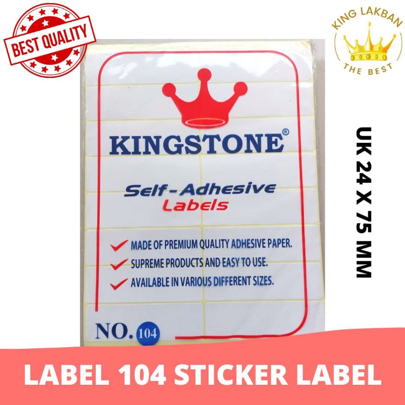 Jual Label 104 Sticker Label Kertas Sticker Undangan Putih Polos ...