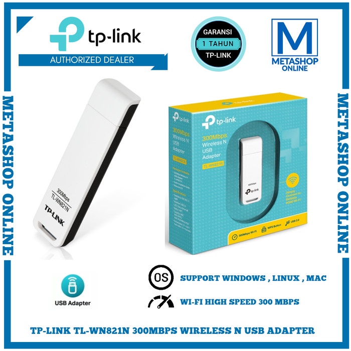 Jual TP-LINK TL-WN821N 300Mbps Wireless N USB Adapter TPLink WiFi | Shopee Indonesia