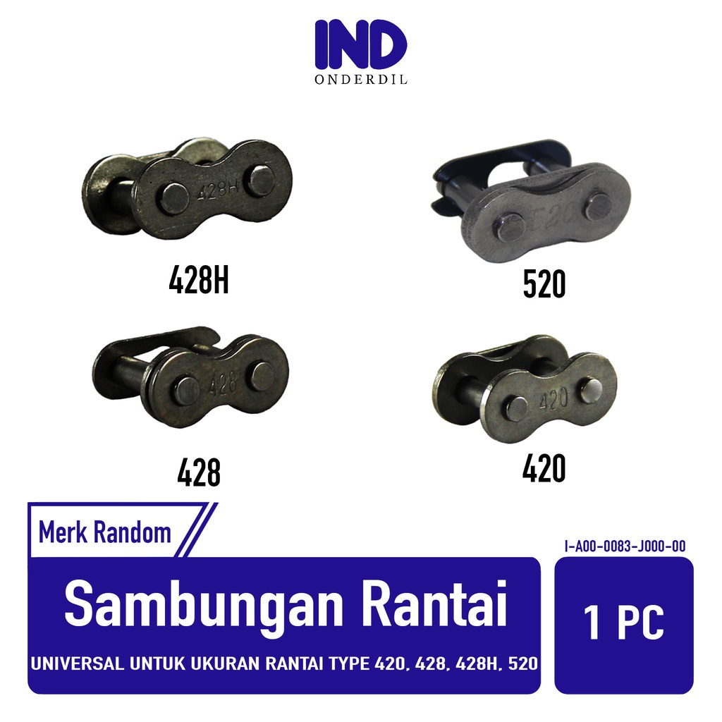 Jual Sambungan-Penyambung Rantai-Rante Motor Jenis 420-428-428H-520 ...