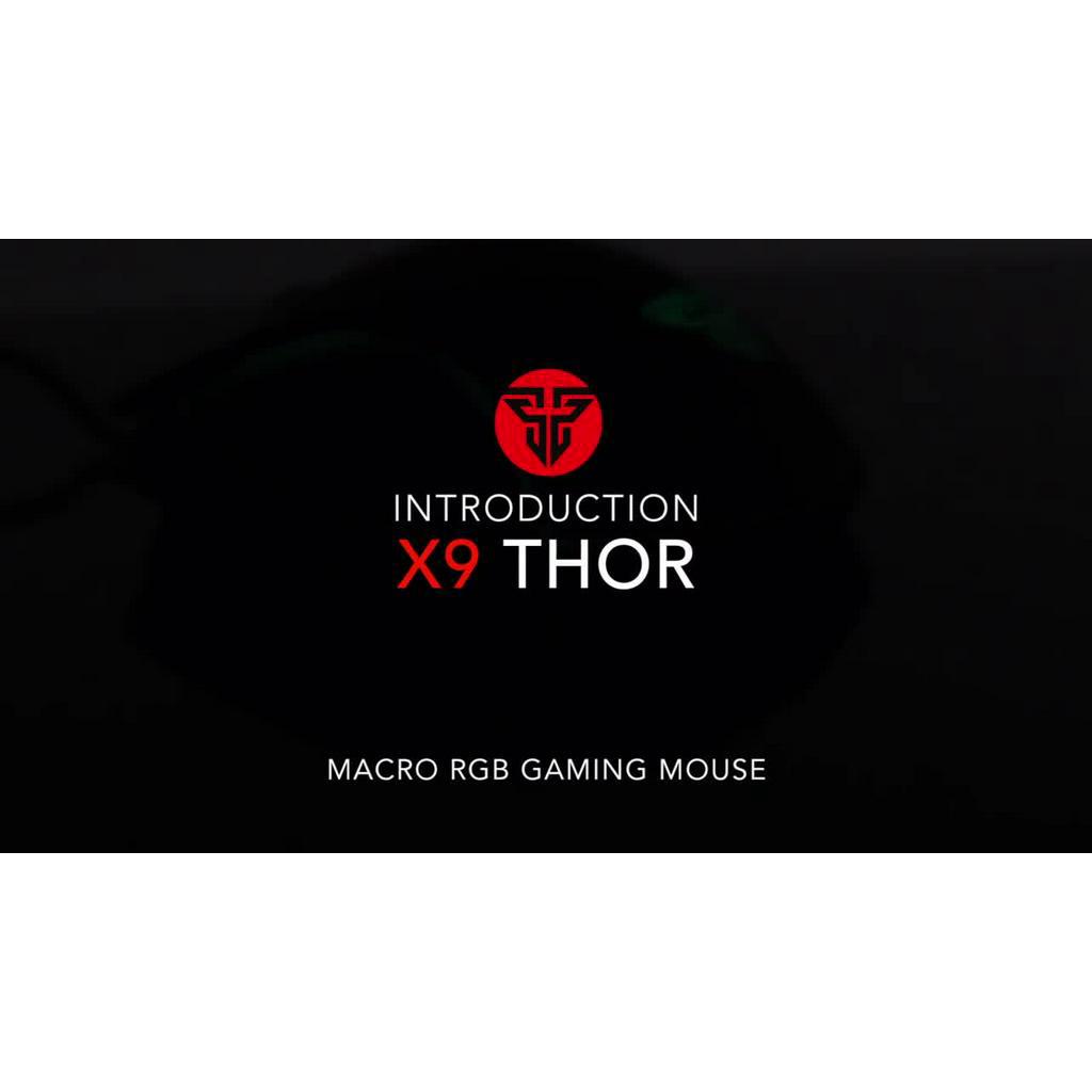 Jual Fantech THOR X9 Gaming Mouse Macro PB Original RGB 4800 DPI 7D ...