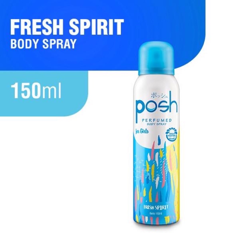 Jual Posh Body Spray Fresh Spirit 150 ml | Shopee Indonesia