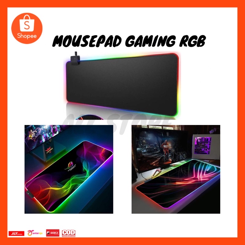 Jual Gaming Mouse Pad XL LED RGB High Precision | Shopee Indonesia