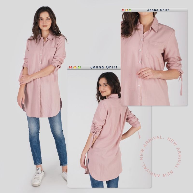 Jual LOGO JEANS JANNA Pink - 24806 Blouse (tag 429 900) | Shopee Indonesia