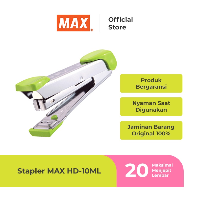 Jual MAX Stapler Staples Jegrekan Hekter HD10 Max HD-10ML | Shopee Indonesia
