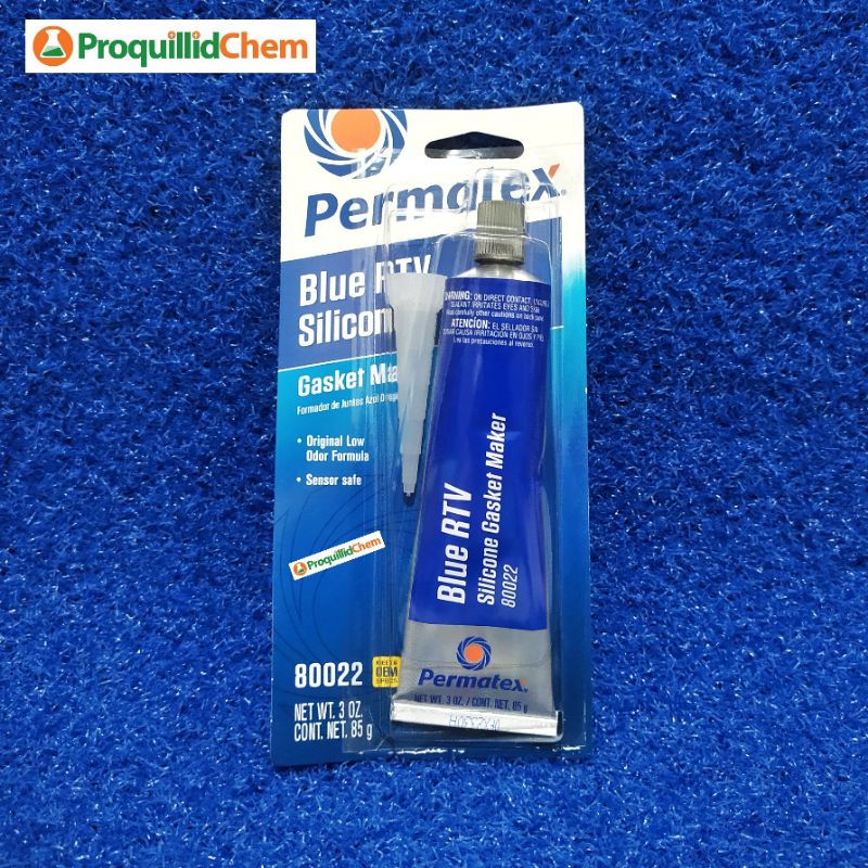 Jual LEM RTV PERMATEX BLUE RTV 6BR BLUE SILICONE GASKET SET MAKER ...