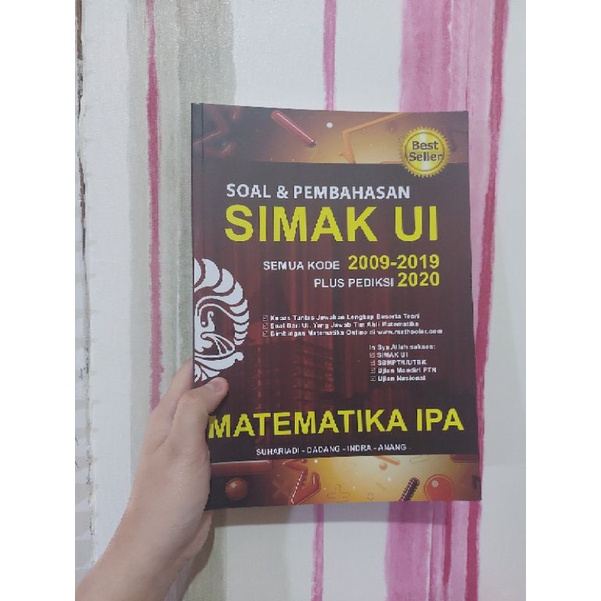 Jual Buku Soal dan Pembahasan Simak UI 2020 MATEMATIKA SAINTEK | Shopee ... Jual Buku Soal dan Pembahasan Simak UI 2020 MATEMATIKA SAINTEK | Shopee ...