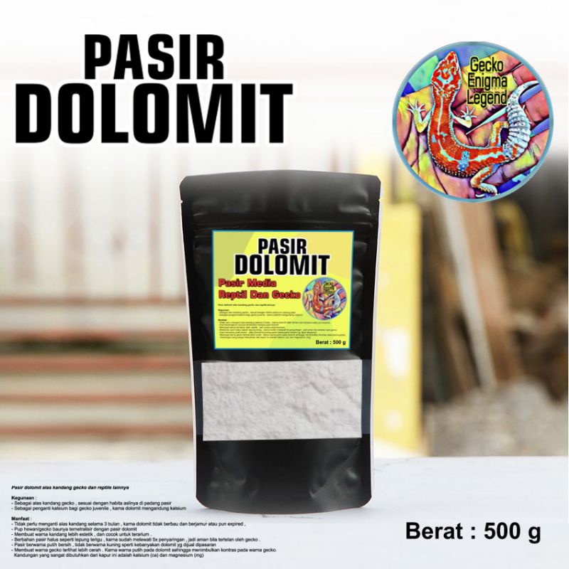 Jual PASIR DOLOMIT PLUS KALSIUM, ALAS KANDANG GECKO ( HALUS,) | Shopee ...