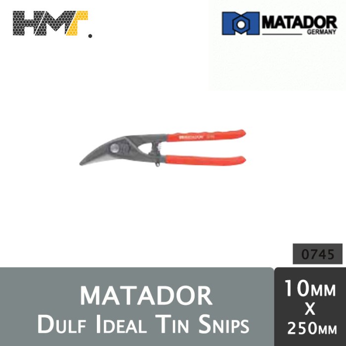 Jual MATADOR 0745 Dulf Ideal Tin Snips 10 x 250 mm | Shopee Indonesia