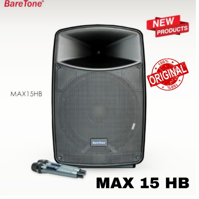 Jual BARETONE MAX 15HB/SPEAKER PORTABLE WIRELESS BARETONE 15 INCH | Shopee Indonesia
