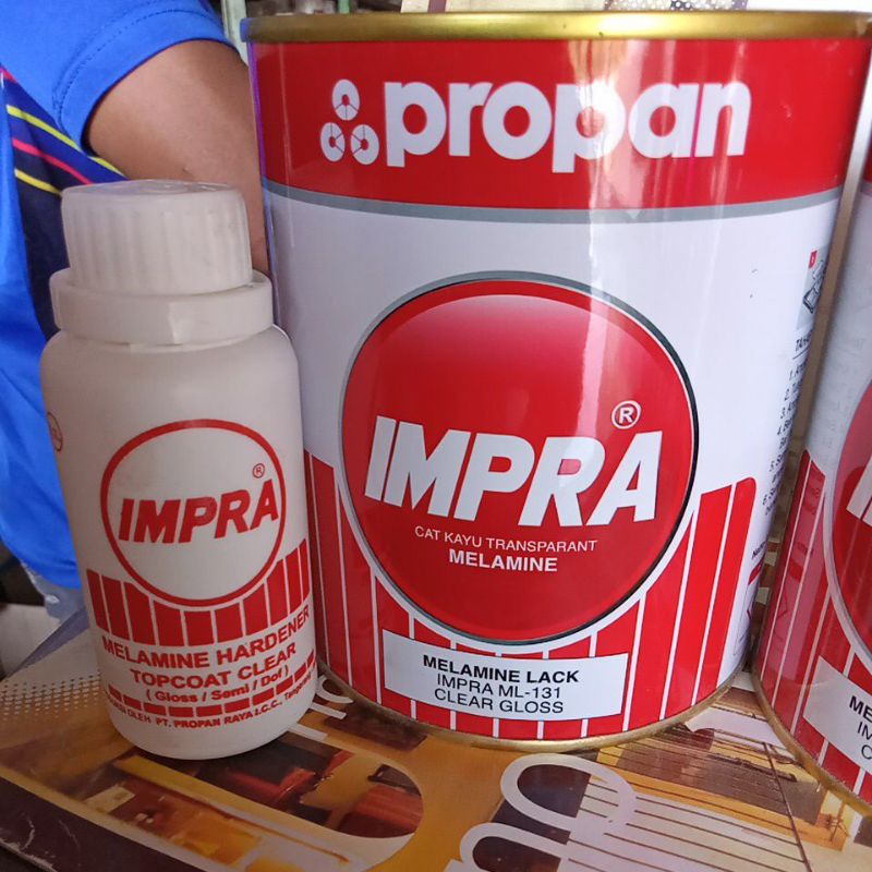 Jual propan impra melamine lack clear gloss dan clear dof || sanding ...