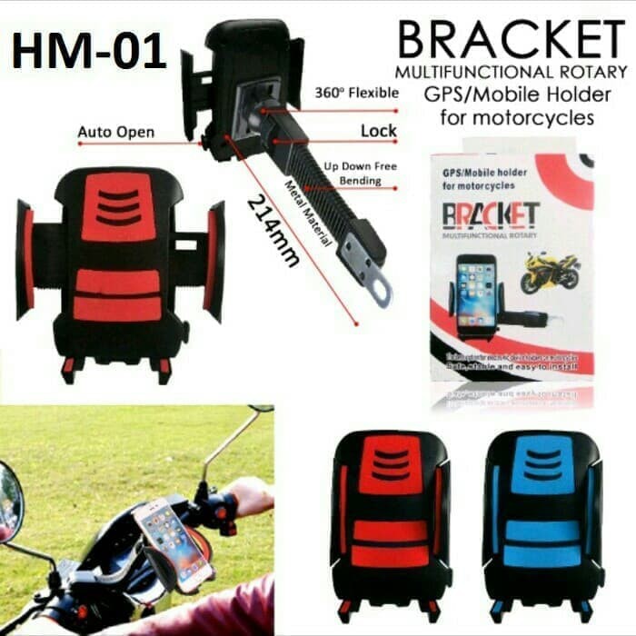 Jual Holder Motor Spion Bracket Flexible Multifunctional Rotary ...