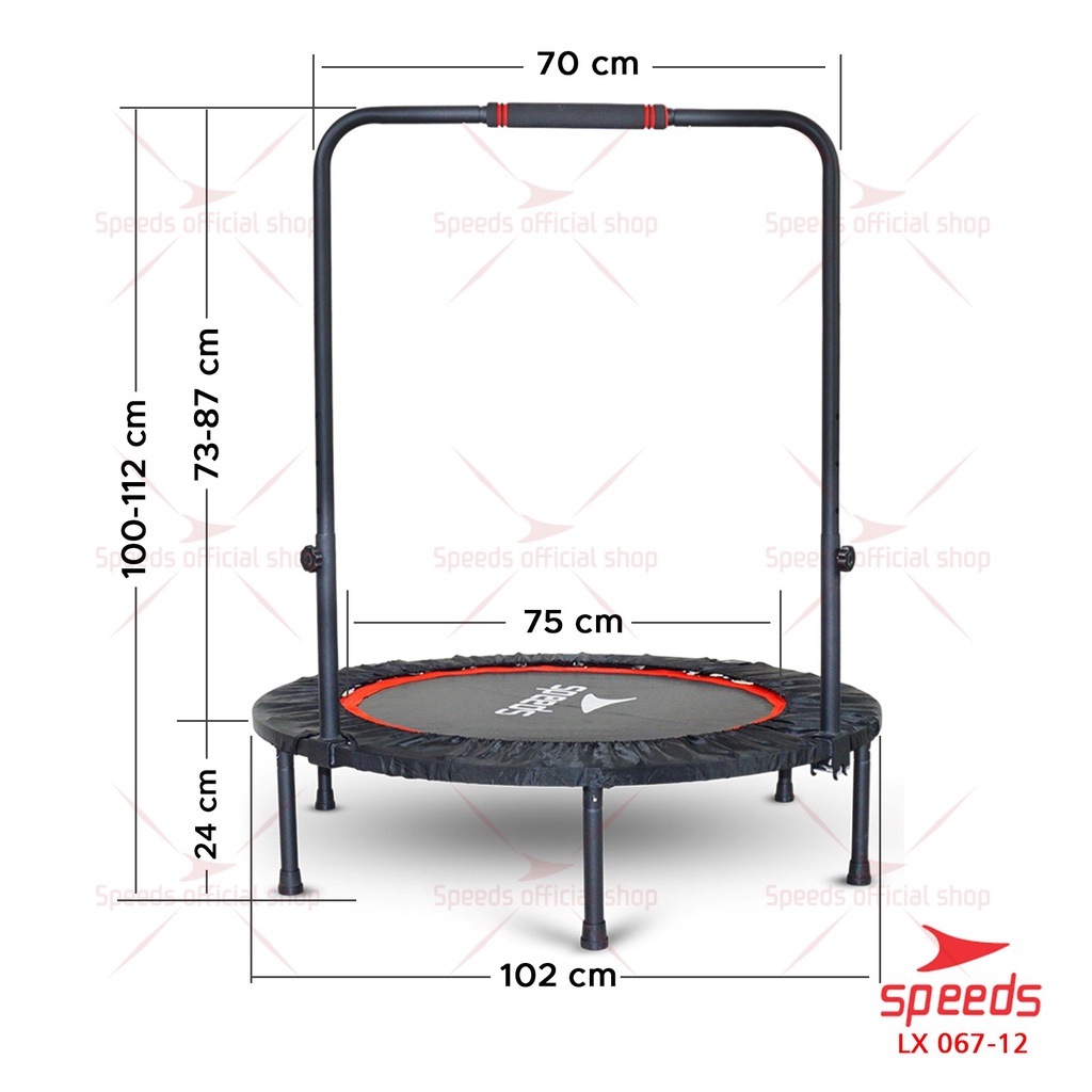 Jual SPEEDS Trampoline Trampolin Speeds 55" 140cm Lompat Trampolin Jump Matras Fitness 067-4 ...