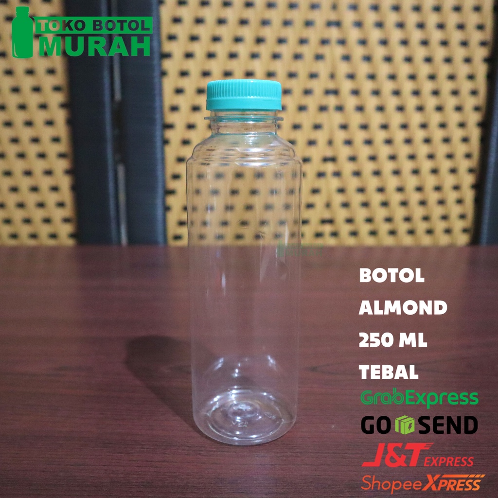 Jual Botol Plastik Almond 250ml Tebal (Short Neck) | Shopee Indonesia