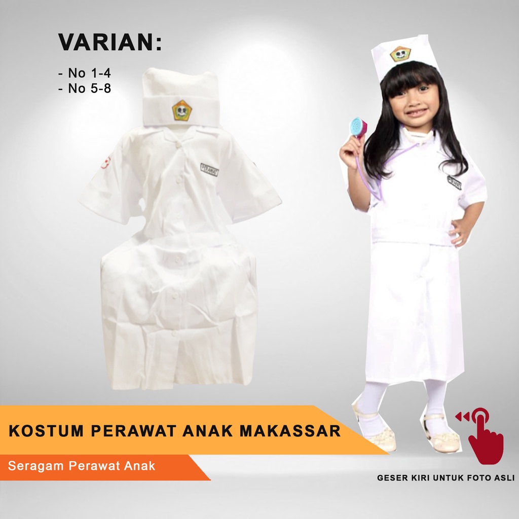 Jual KOSTUM PERAWAT ANAK MAKASSAR - Kostum Profesi Anak | Shopee Indonesia