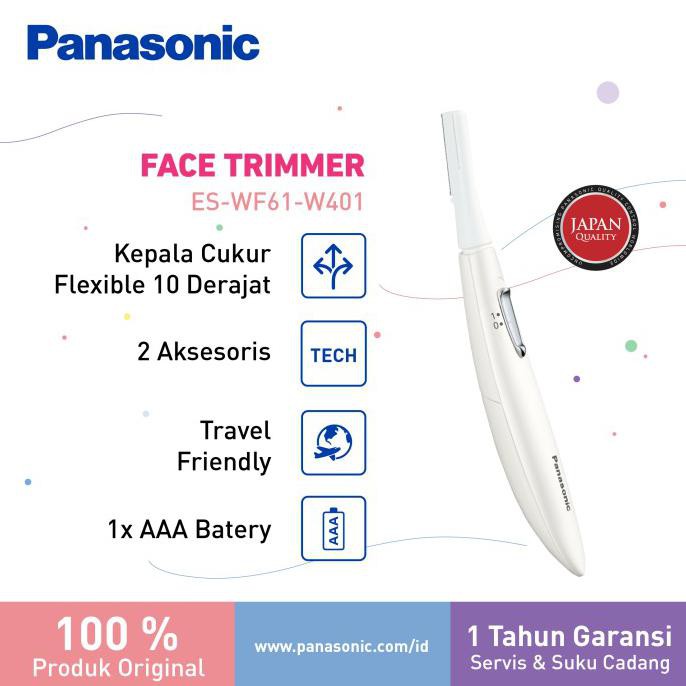 Jual Panasonic Facial Shaver Trimmer WF61 Cukur bulu halus dan alis W ...