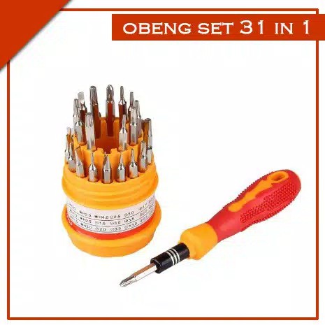 Jual OBENG SET TELUR 31 In 1 T31 / OBENG SERVICE TOOL KIT MULTI FUNGSI / SB | Shopee Indonesia