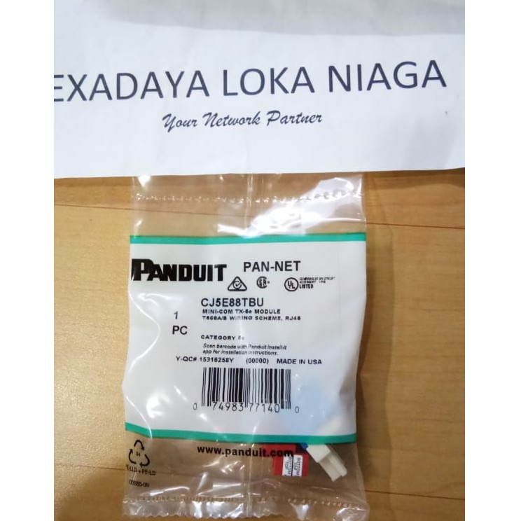 Jual Panduit Modular Jack Cat5 / Cat.5e PAN NET | Shopee Indonesia
