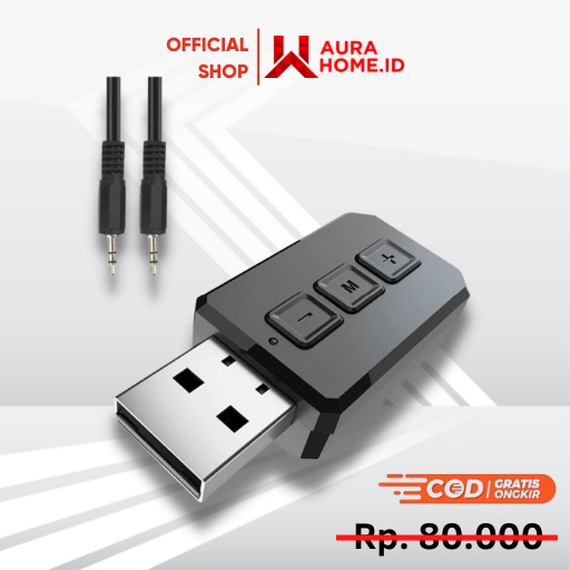 Jual USB Bluetooth 5.0 Transmitter Receiver Audio Adapter / Usb Blutut ...