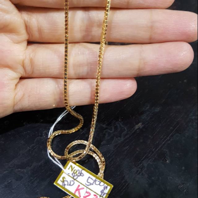Jual Kalung emas model panjang berat 5.1gr | Shopee Indonesia