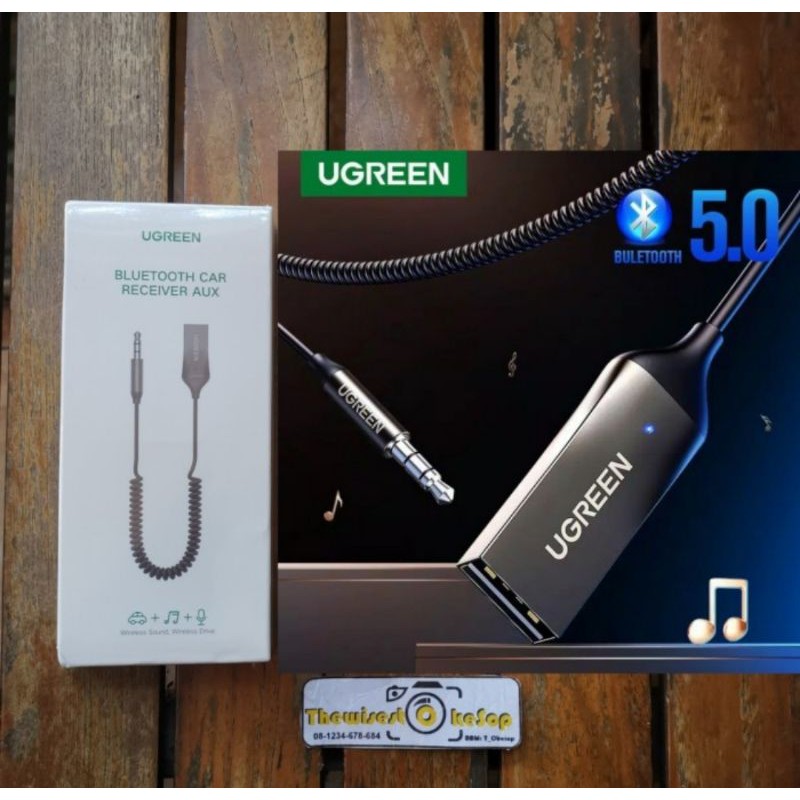 Jual 70601 The UGREEN Audio Bluetooth car Reciever5.0 receiver 3.5mm ...