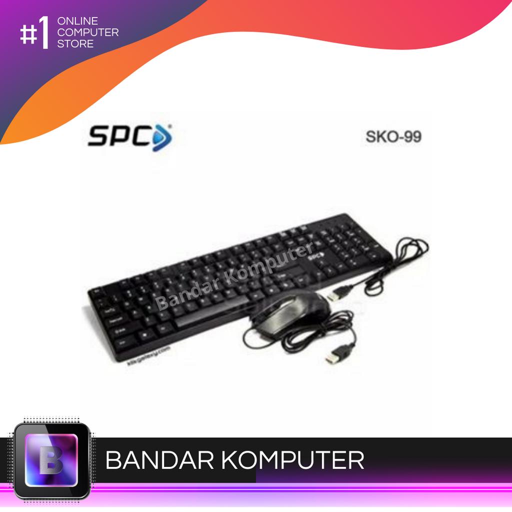 Jual Keyboard Mouse SPC SKO99 | Shopee Indonesia