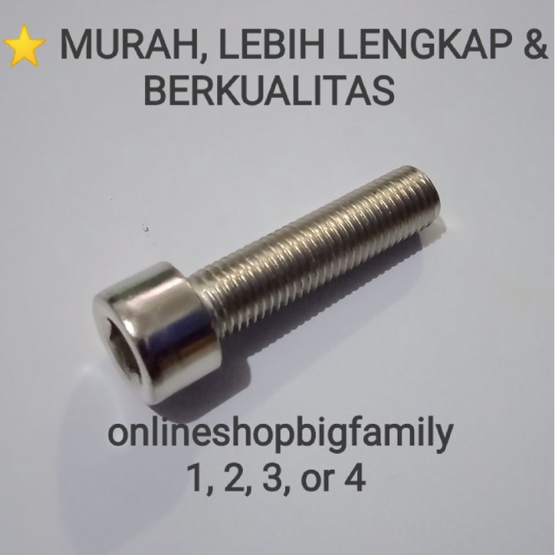 Jual BAUT L M10X40 (DRAT 14, PANJANG 4 CM) | Shopee Indonesia