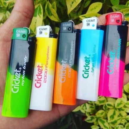 Jual Korek Api Gas Cricket polos Warna Gradasi | Shopee Indonesia