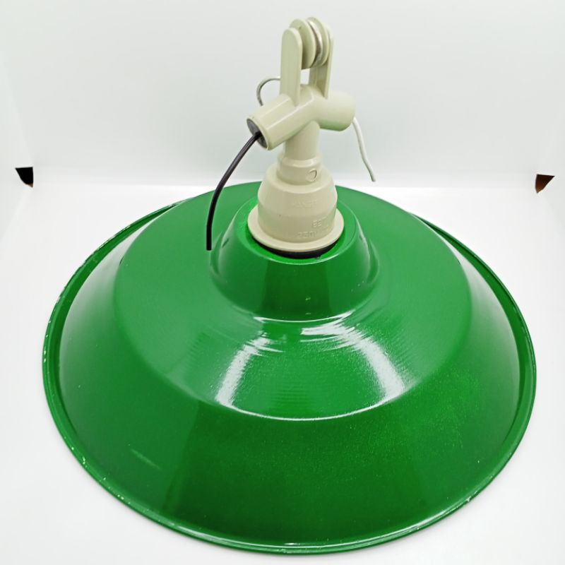 Jual Kap Lampu Hijau /Fitting Gantung WD E27 / Kap WD E27 / Kap Lampu Jalan Anti Air + Fitting ...