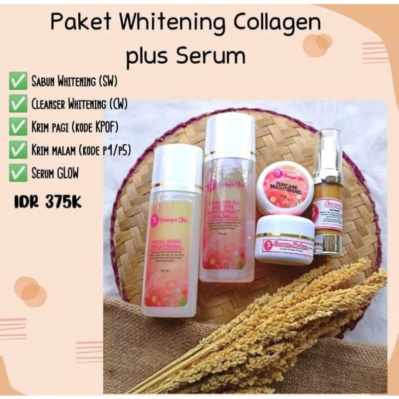Jual Paket whitening collagen plus serum | Shopee Indonesia