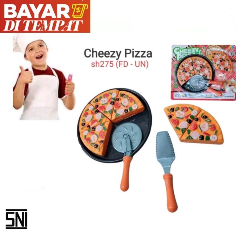 Jual Mainan Anak Pizza Potong Set Spicy / Cheezy | Shopee Indonesia