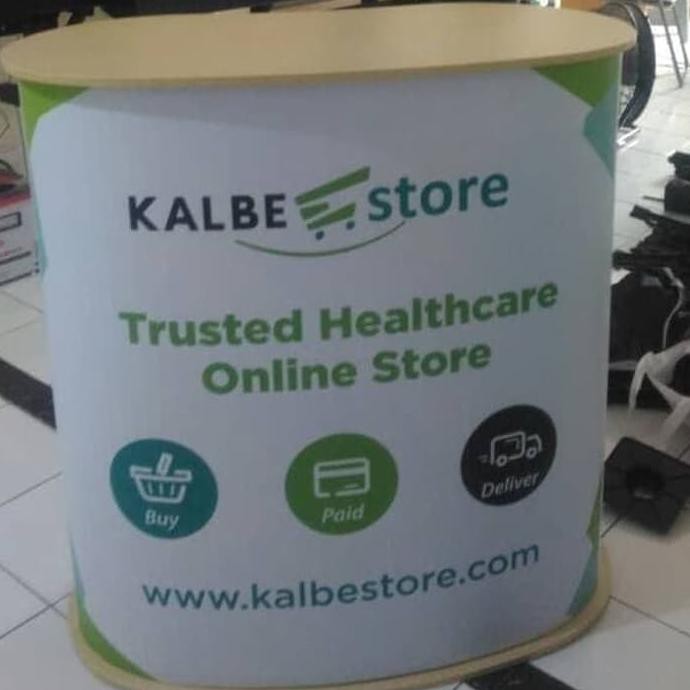 Jual Pop Up Counter No Header +Cetak Sticker | Booth Portable |Meja ...