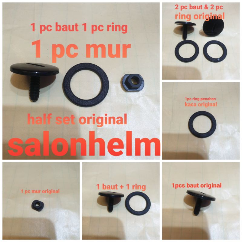 Jual Baut dan ring penahan kaca helm ltd original | Shopee Indonesia