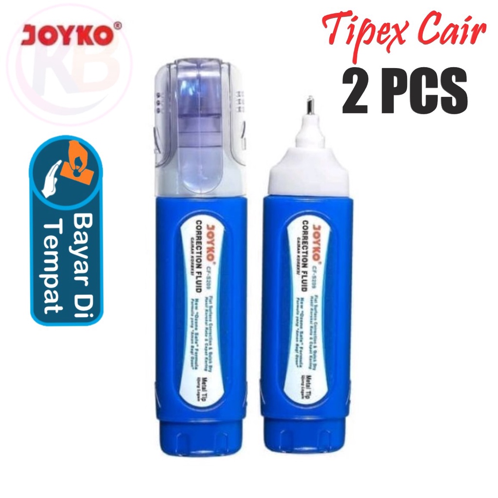 Jual ( 2 Pcs ) Tipex Joyko Cair CF-S209 / Correction Pen Tipex Tipe-x ...