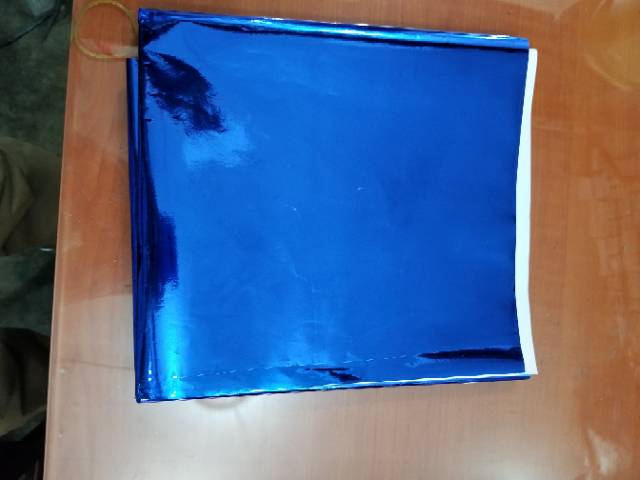 Jual [25 lembar] Kertas Metalik / Kertas Manila Kilat /Kertas Timah ...