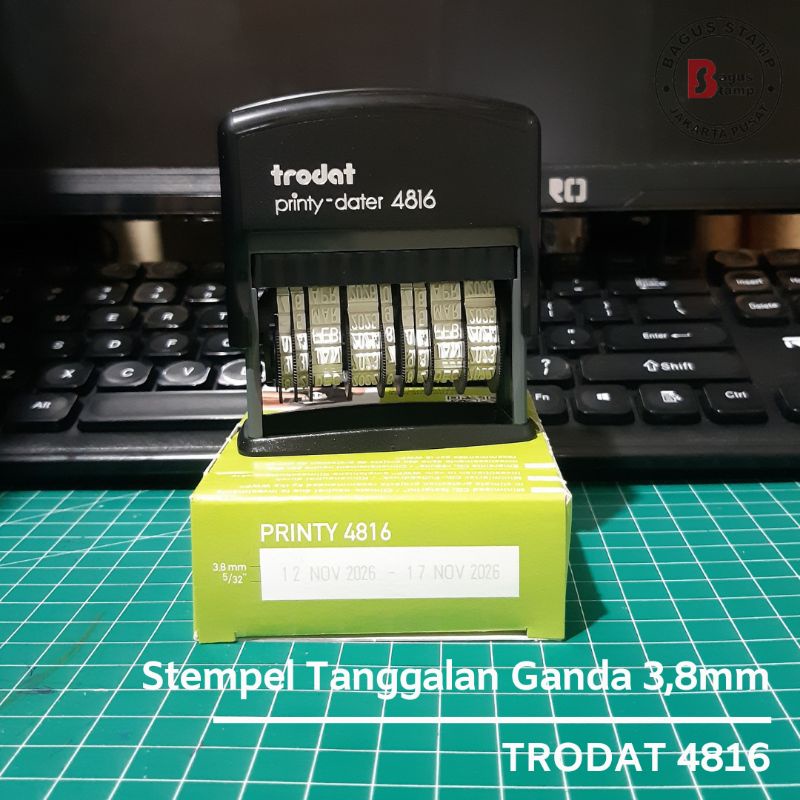 Jual Stempel Tanggal Expired Date Tanggal Ganda Double Trodat Printy ...
