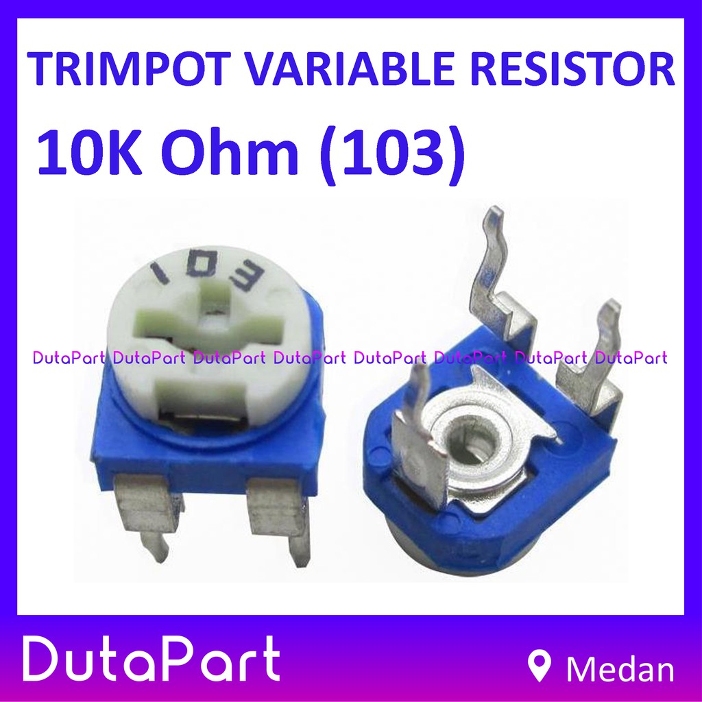 Jual 10K Ohm 103 Trimpot Trimmer VR Variable Resistor Potensiometer ...