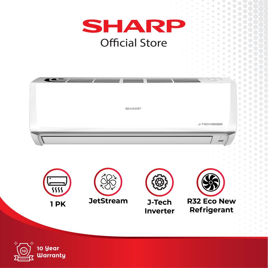 Jual Sharp AC J-Tech Inverter Series 1 PK: AH-X10ZY | Shopee Indonesia