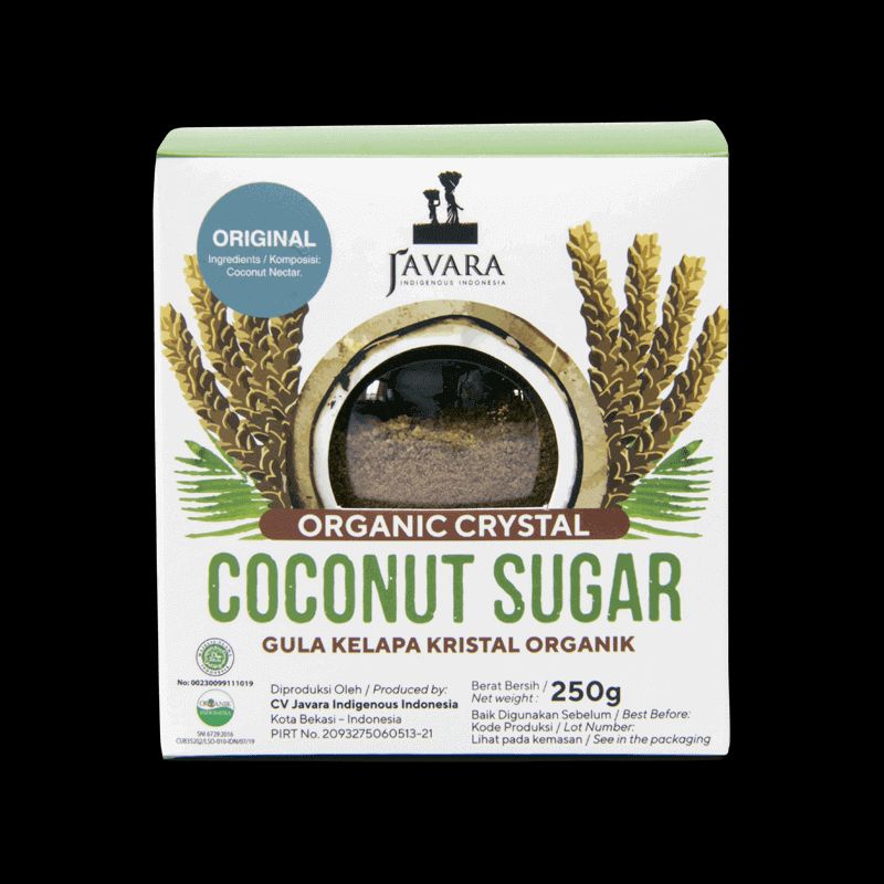 Jual JAVARA GULA KELAPA CRISTAL ORGANIC 250GR | Shopee Indonesia