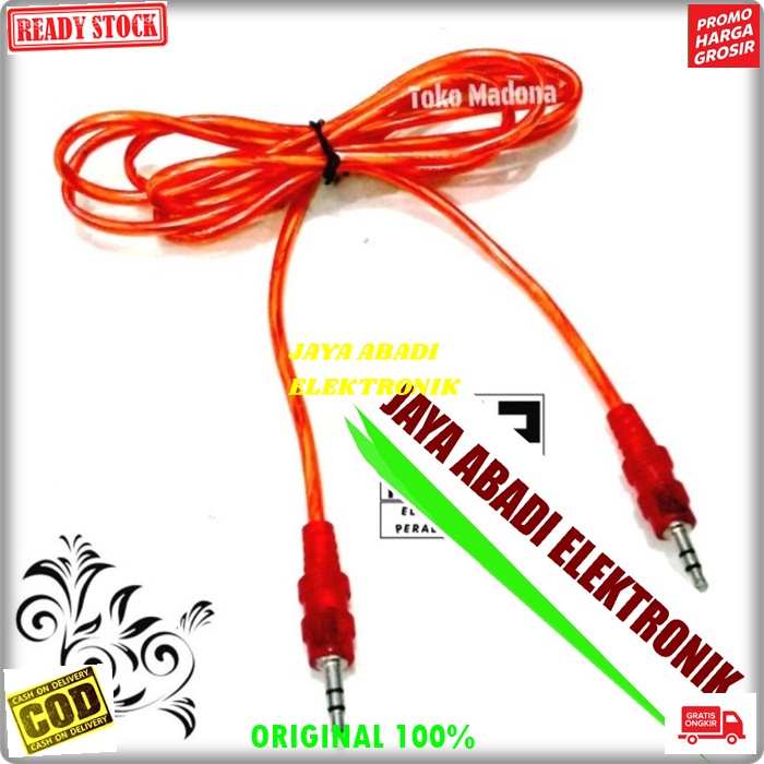 Jual G205 ORIGINAL KABEL AUX AUDIO HP HANDPHONE DUAL 3.5MM SOUND SYSTEM ...