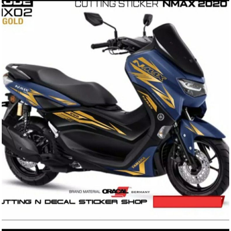 Jual STRIPING CUTTING STICKER NEW NMAX 2020 MOTOR BIRU 9pilihan gambar ...
