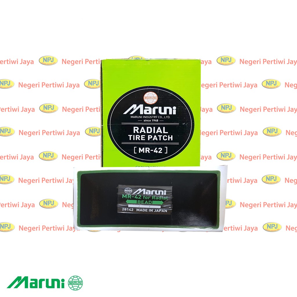 Jual Maruni Radial Tire Patch MR-42 Box - Karet Tambal Ban Tubeless ...