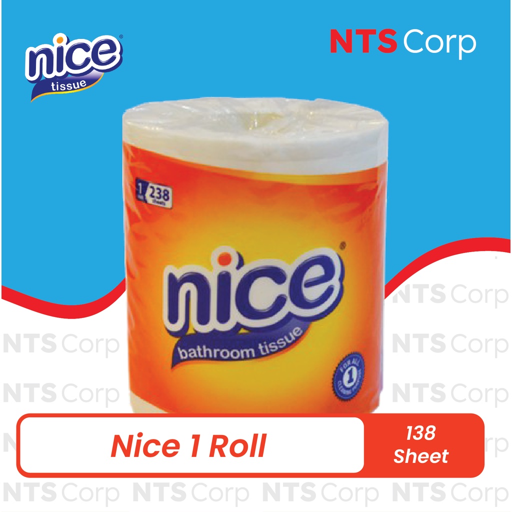Jual tissue tisue nice roll tisu nice toilet gulung 1roll 2 ply ...