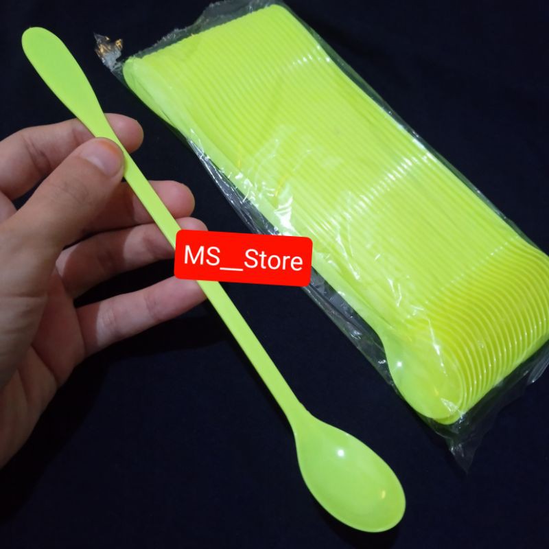 Jual Sendok teh plastik 25pc pengaduk minuman | Shopee Indonesia