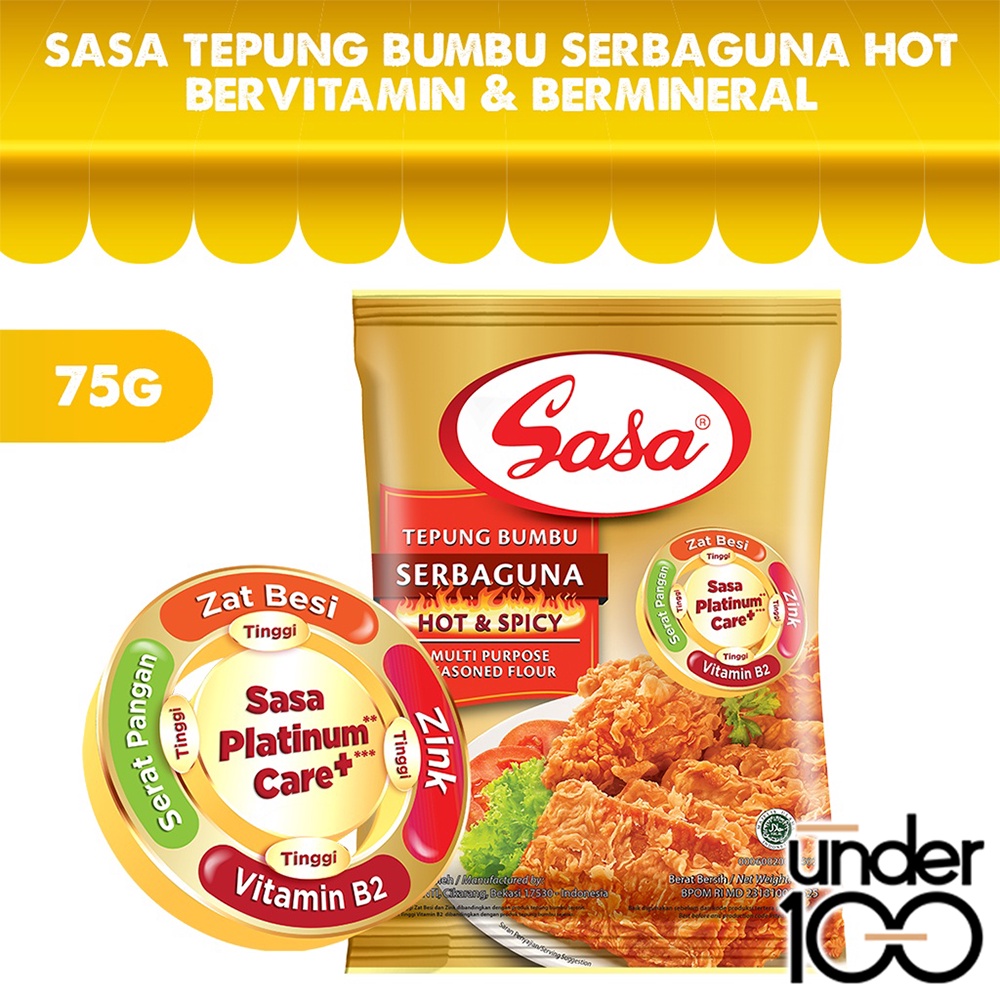 Jual Under100 SASA Tepung Serbaguna | Tepung Kentucky | Bakwan | Nasi ...