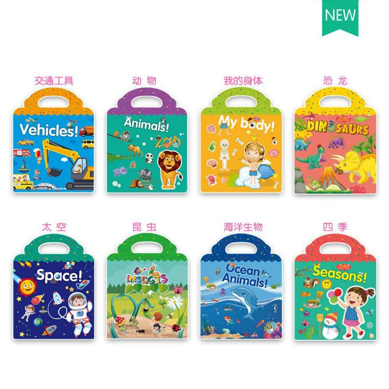 Jual buku sticker reusable book | buku stiker bisa ditempel ulang ...