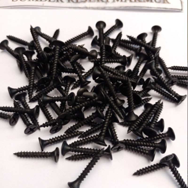 Jual [100 pcs] Sekrup 6 x 1" (2,5 cm) skrup Drywall screw sekrup 6x1" untuk dinding kayu gypsum ...