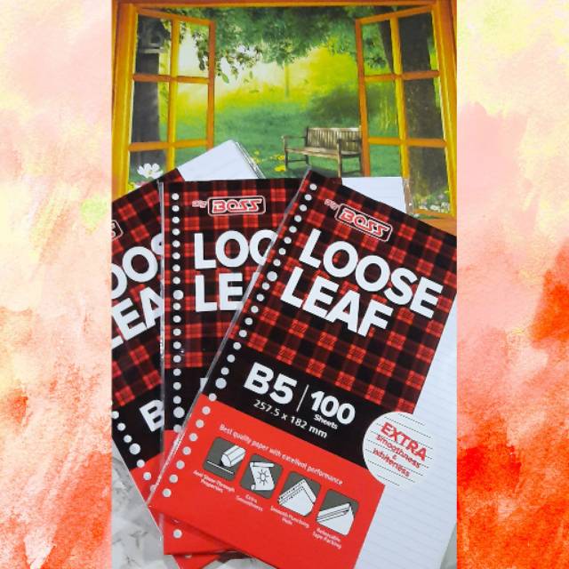 Jual Isi Binder Loose Leaf Big Boss B5 isi 100 lembar (Putih bergaris) | Shopee Indonesia