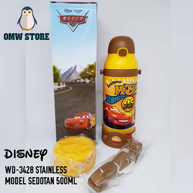 Jual OMWSTORE Botol Minum Anak Original Disney Stainless WD-3428 500ml ...